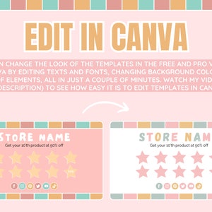 Boho Loyalty Card Template - Customer Punch Stamp Card - Edit in Canva ...