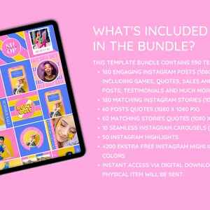 Instagram Template Bundle: Posts, Stories, Carousels, Quotes, Highlight ...
