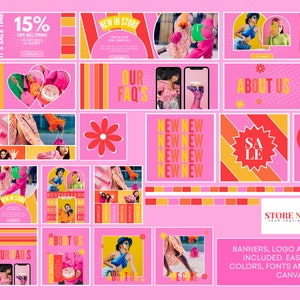 Shop Banner Template Bundle Eye-catching Design for Your Online Store ...