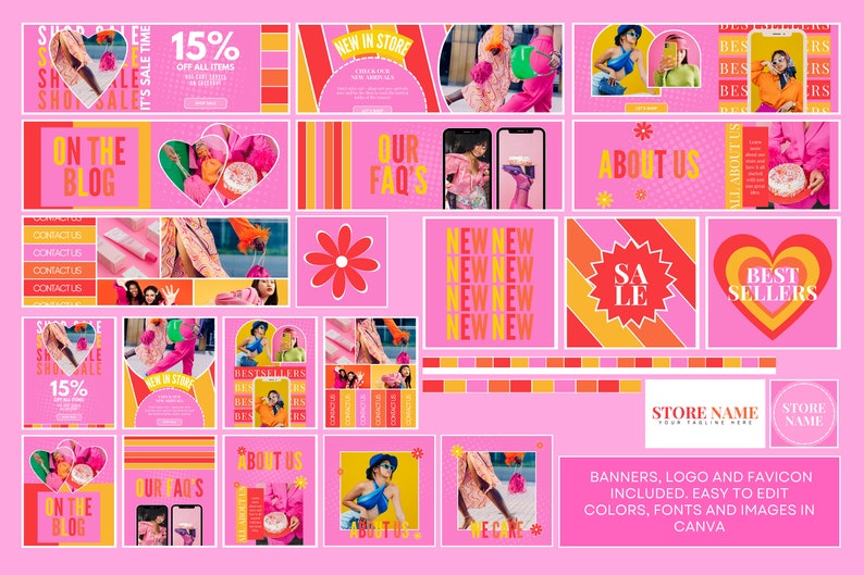 Shop Banner Template Bundle - Eye-catching Design for Your Online Store ...
