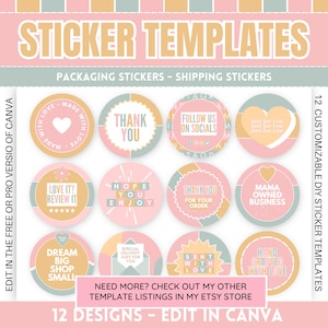 DIY Box Label Sticker Template - Box Seal Label Template for Fun ...