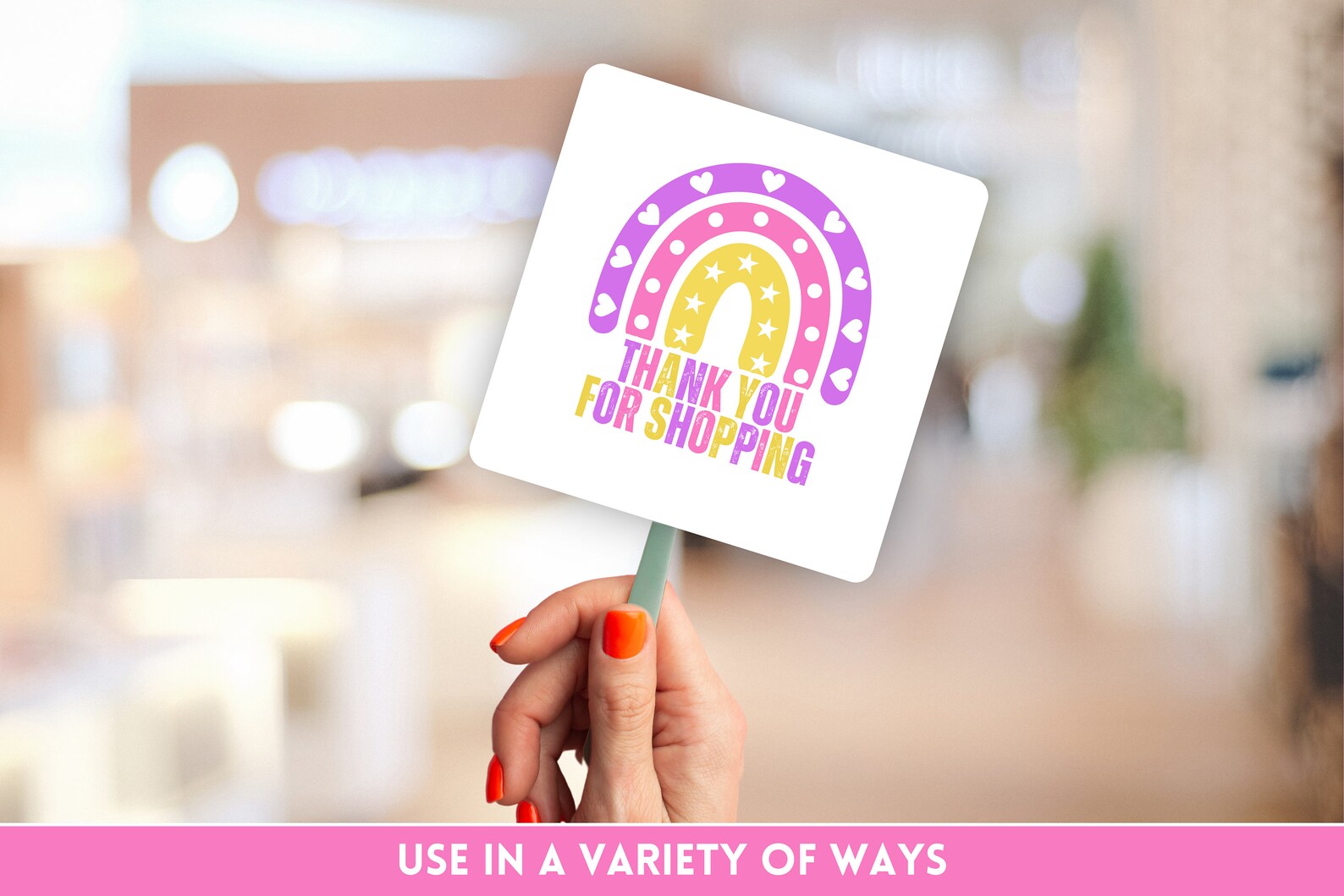 Cute Thank You Sticker Template - Label Template for Fun Packaging ...