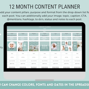 Social Media Content Planner - Organize and Boost Your Instagram Growth ...