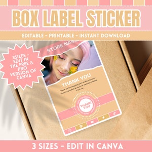 DIY Box Label Sticker Template - Box Seal Label Template for Fun ...
