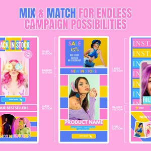 Newsletter Template Bundle Bold Colorful Email Marketing Campaign Kit ...