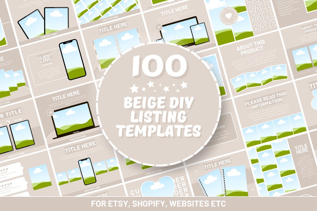 100 Etsy Listing Mockup Templates for Digital and Physical Products ...