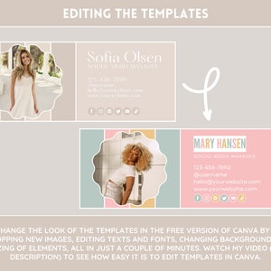 Boho Email Signature Bundle - Set of 4 Editable Peach Email Templates ...