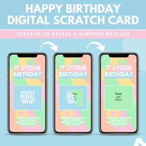 Birthday Surprise Scratch-off Card - Ideal for Travel Adventures ...