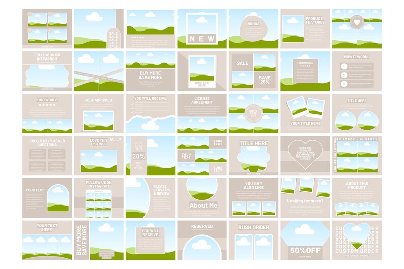 100 Etsy Listing Mockup Templates for Digital and Physical Products ...