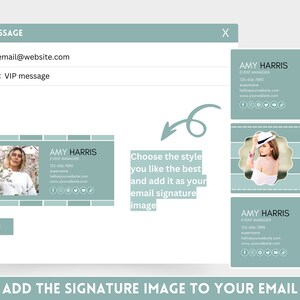 Feminine Email Signature Set - Bundle of 4 Editable Email Templates ...