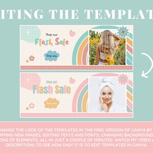 Shop Banner Template Bundle Colorful Boho Design for Your Online Store ...