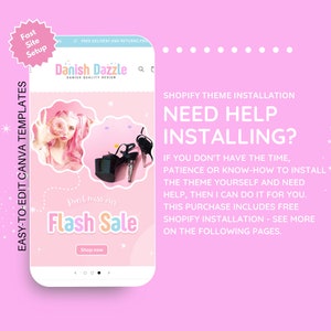 Fun Shopify Theme & Logo Templates - Colorful Danish Dazzle Business ...