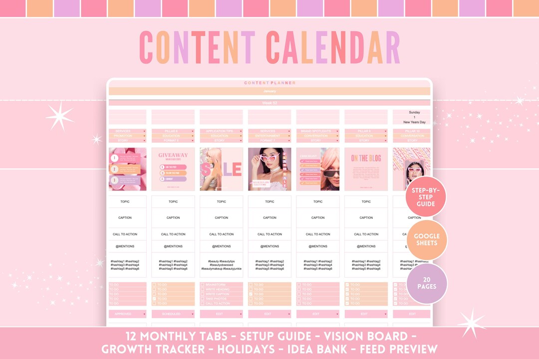 Social Media Content Planner - Organize and Boost Your Instagram Growth ...