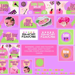 Makeup Shop Banner Template Bundle - Eye-catching Beauty Design for ...