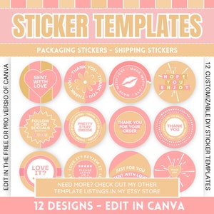 DIY Box Label Sticker Template - Box Seal Label Template for Fun ...