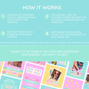 Vibrant & Eye-catching Canva Bundle: Cute Rainbow Colorful Instagram ...