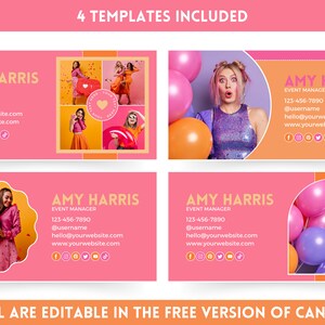 Cute Email Signature Bundle - Set of 4 Cute Editable Email Templates ...