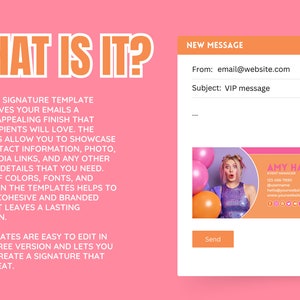 Cute Email Signature Bundle - Set of 4 Cute Editable Email Templates ...