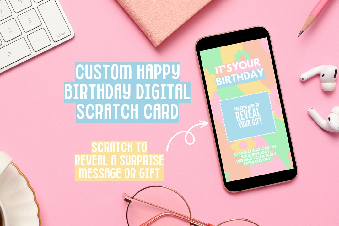 Birthday Surprise Scratch-off Card Ideal for Travel - Etsy