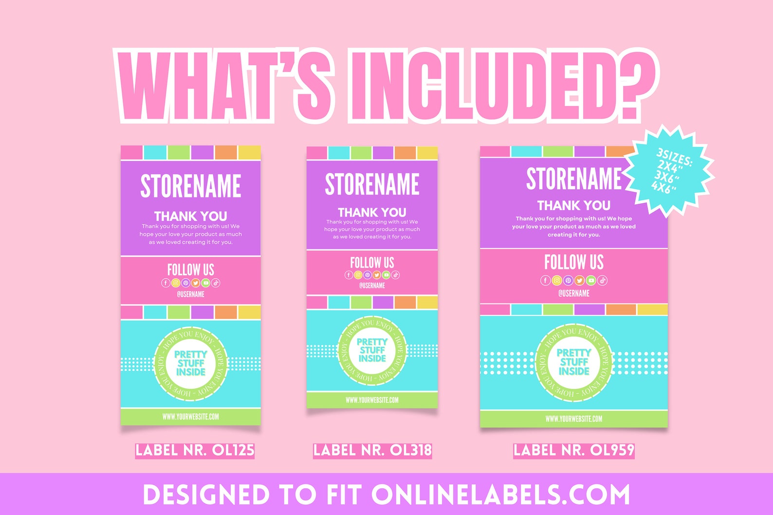 DIY Box Label Sticker Template - Box Seal Label Template for Fun ...