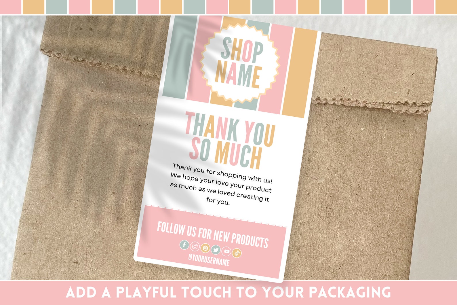 DIY Box Label Sticker Template - Box Seal Label Template for Fun ...