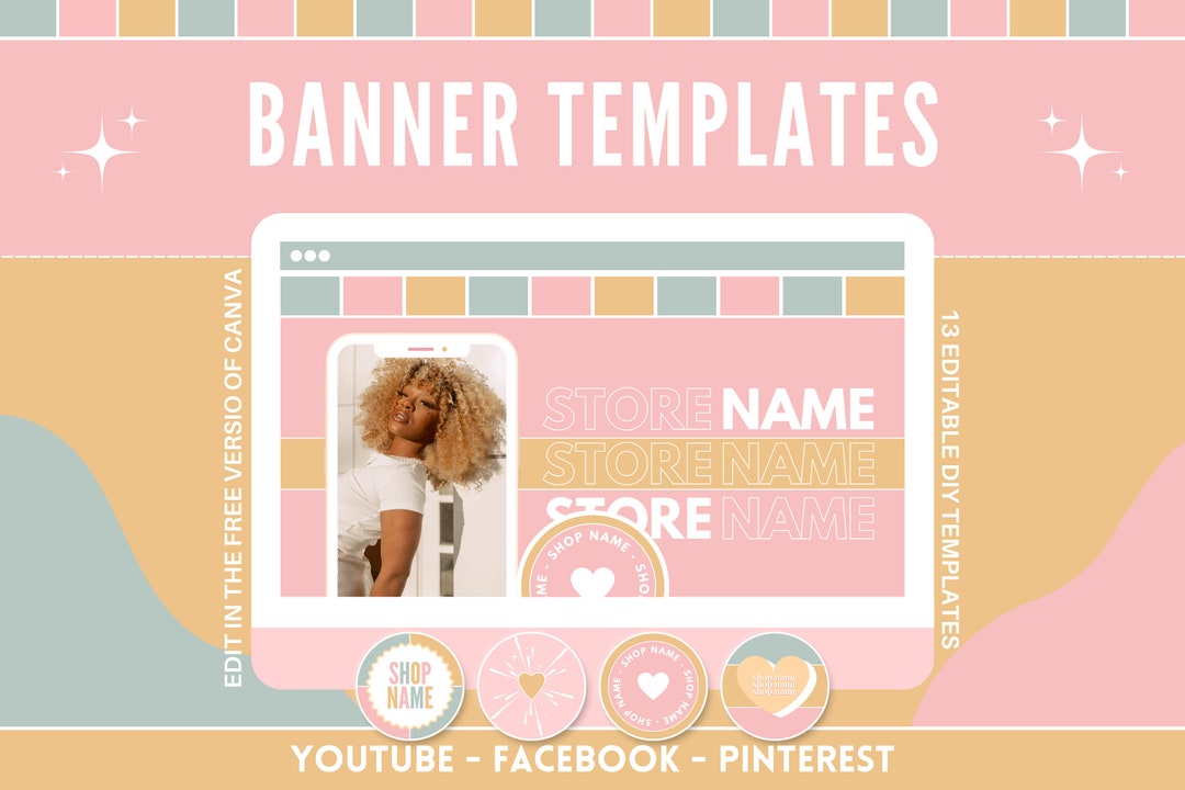 Cute Youtube Banner Templates - Facebook Cover Templates - Pinterest ...
