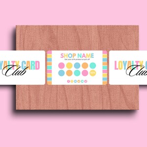 Bright Loyalty Card Template - Customer Punch Stamp Card - Edit in ...