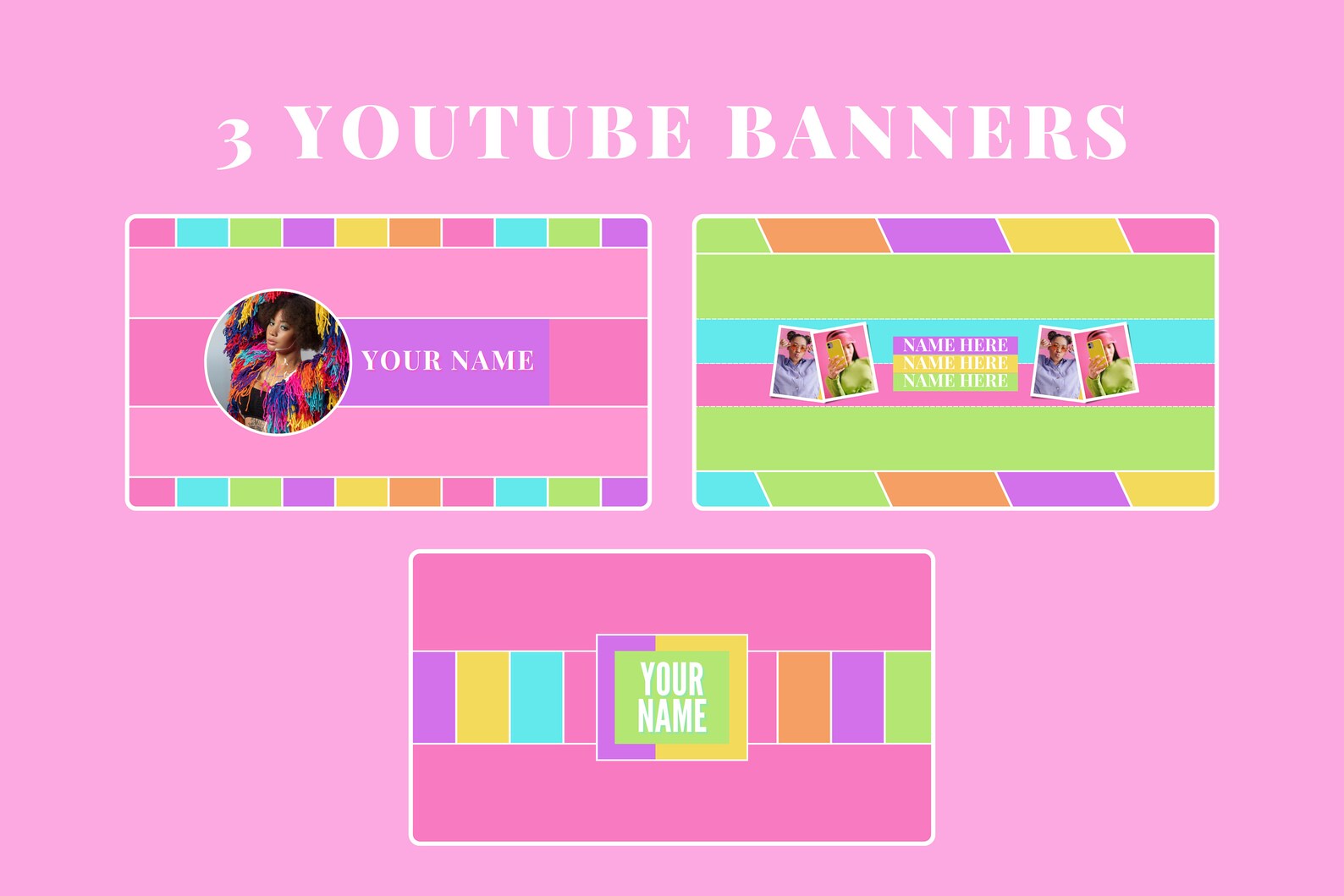 Cute Youtube Banner Templates - Facebook Cover Templates - Pinterest ...