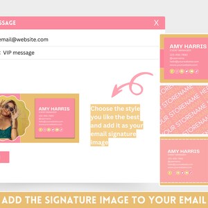Cute Email Signature Bundle - Set of 4 Cute Editable Email Templates ...