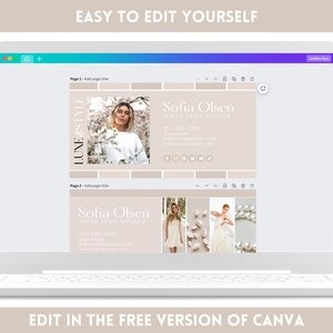 Boho Email Signature Bundle - Set of 4 Editable Peach Email Templates ...