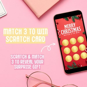 Christmas Digital Scratch off Card - Fun Surprise Gift Reveal Idea ...