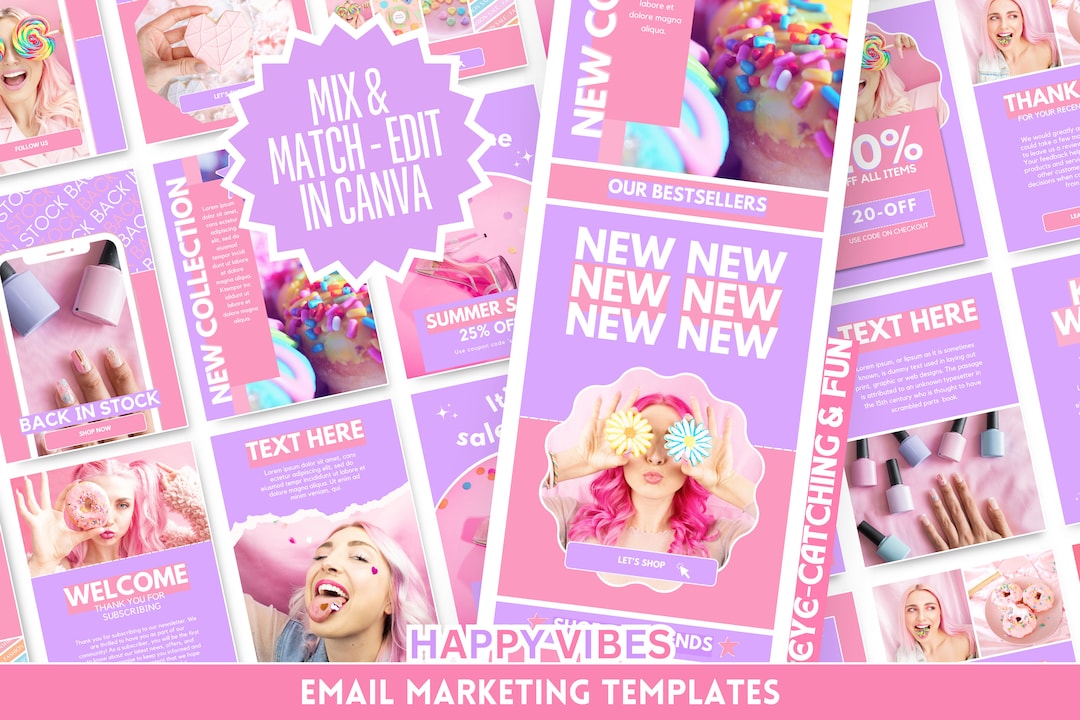 Ecommerce Email Template: Get Noticed With a Cute and Colorful Email ...