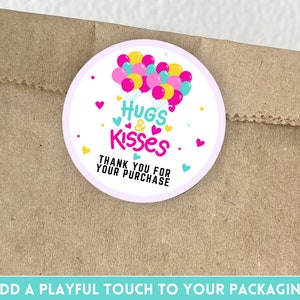 Cute Thank You Sticker Template - Label Template for Fun Packaging ...
