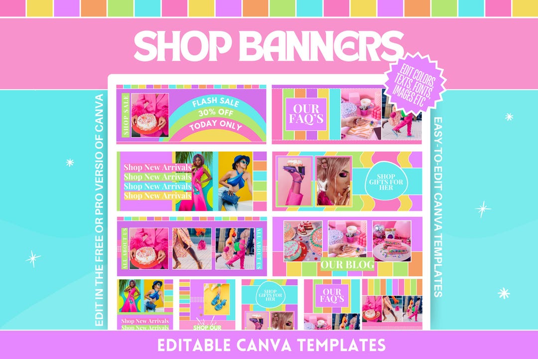 Shop Banner Template Bundle - Eye-catching Design for Your Online Store ...