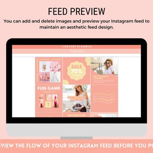 Peach Sunrise Social Media Planner | Google Sheets | Content Planner ...