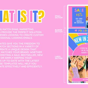 Newsletter Template Bundle Bold Colorful Email Marketing Campaign Kit ...