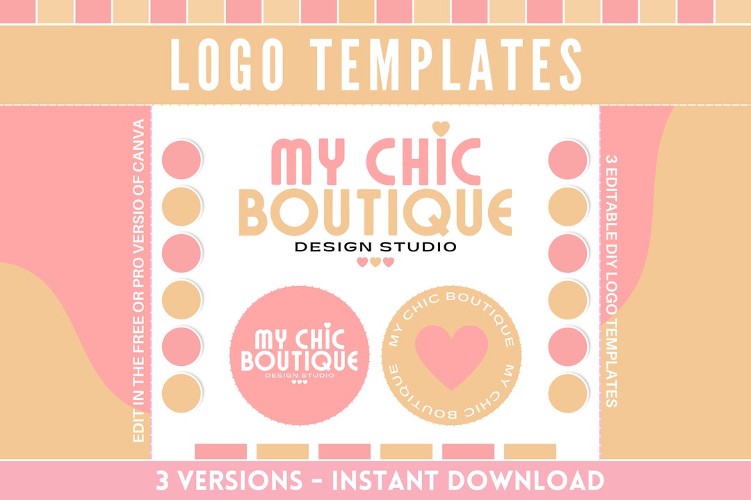 Cute DIY Logo Templates - Cute Business Logo Templates - Edit in Canva ...