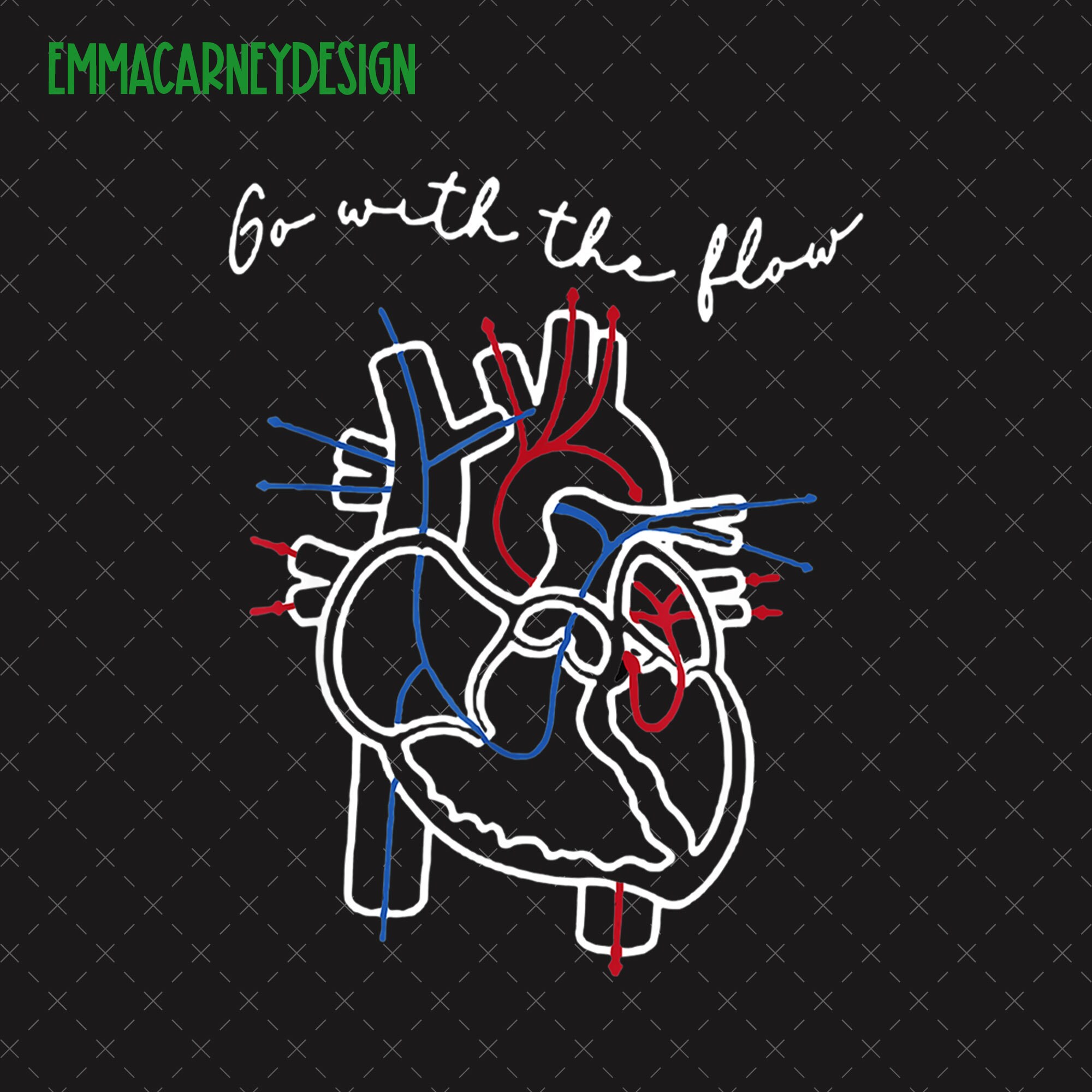 Anatomy Heart Png, Go With the Flow Png, Cardiac Nurse Png ...