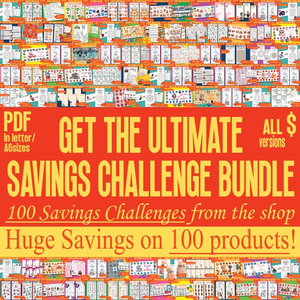 Savings Challenge Bundle - Etsy