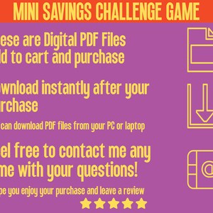 Savings Challenge Mini Game Cute Lama Printable 100P Envelope Tracker 3x67,5x15 Cm Fits A6 ...