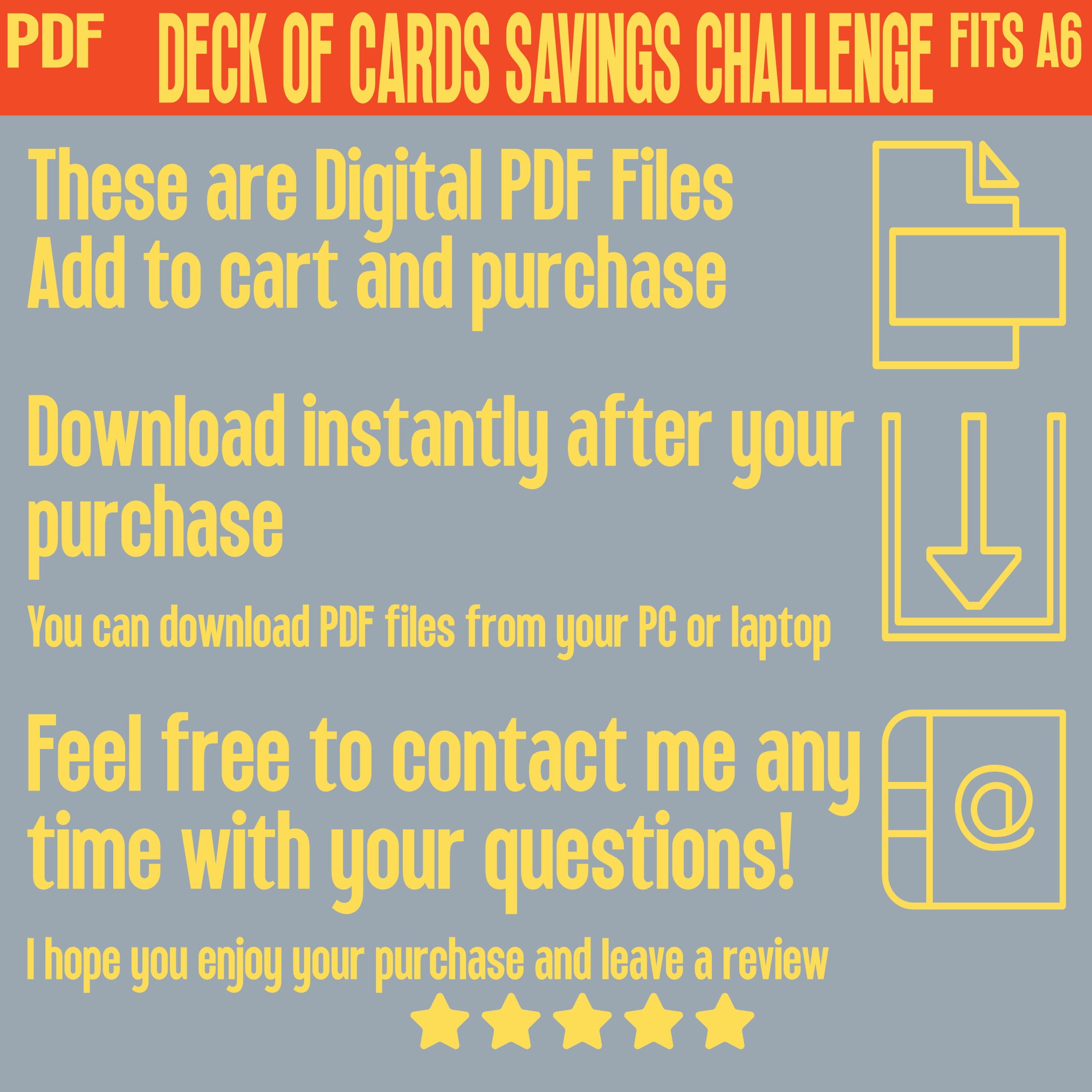 Cards Savings Challenge Deck of Cards Color and Save Mini Printable ...