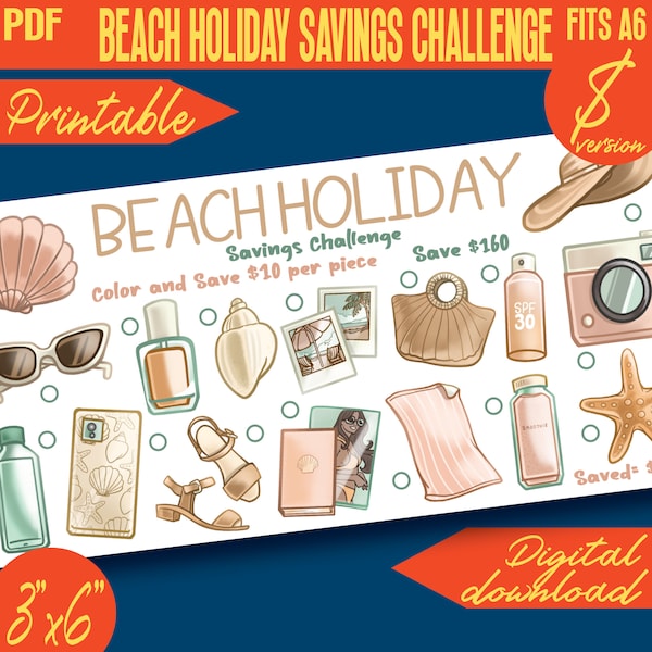 Mini Savings Challenge A6 - Etsy