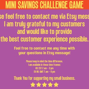 Savings Challenge Mini Game Cute Lama Printable 100P Envelope Tracker 3x67,5x15 Cm Fits A6 ...