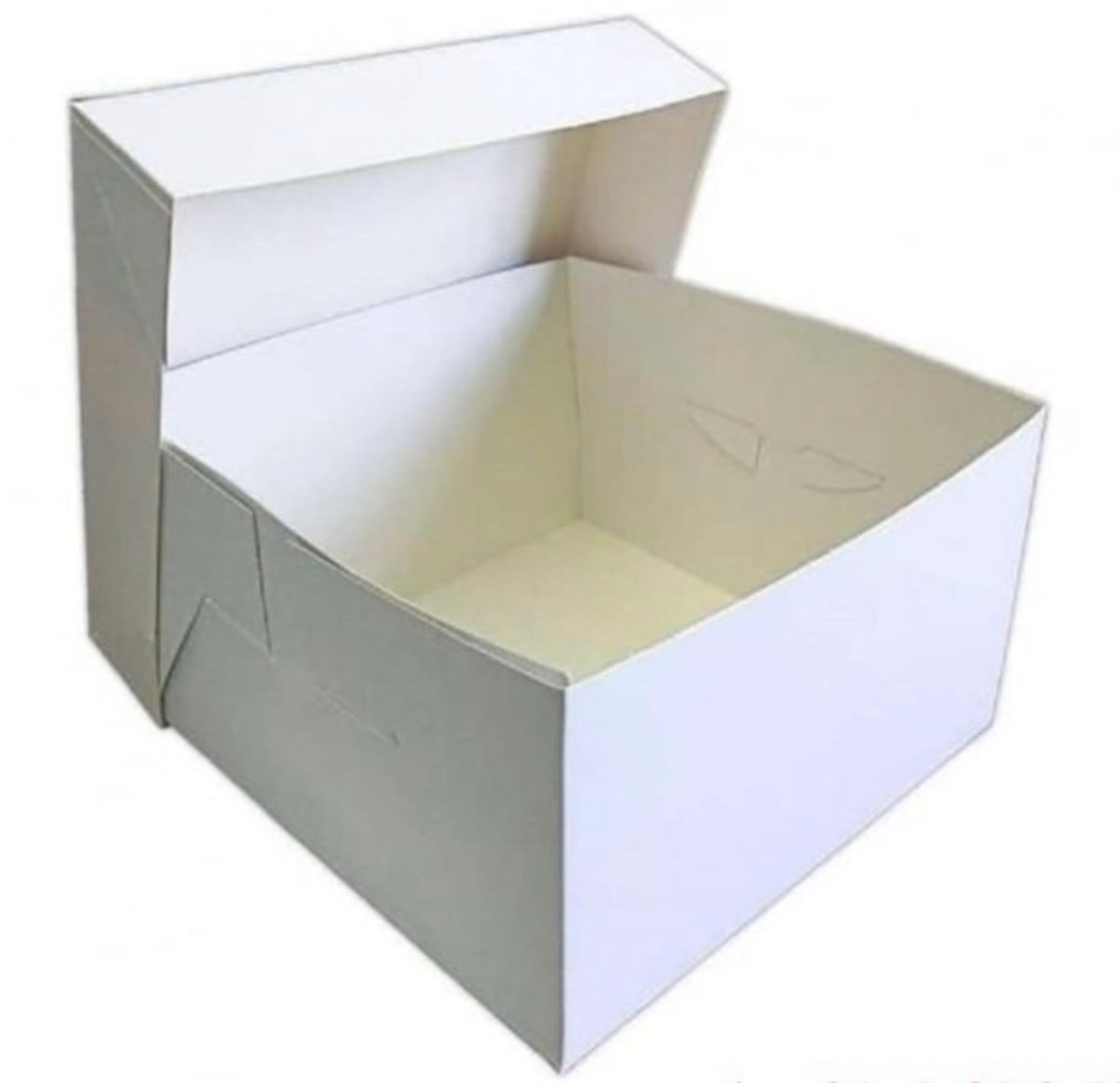 5 Pack 10" Two-piece Cake Transportation Box and Lid High Quality ...