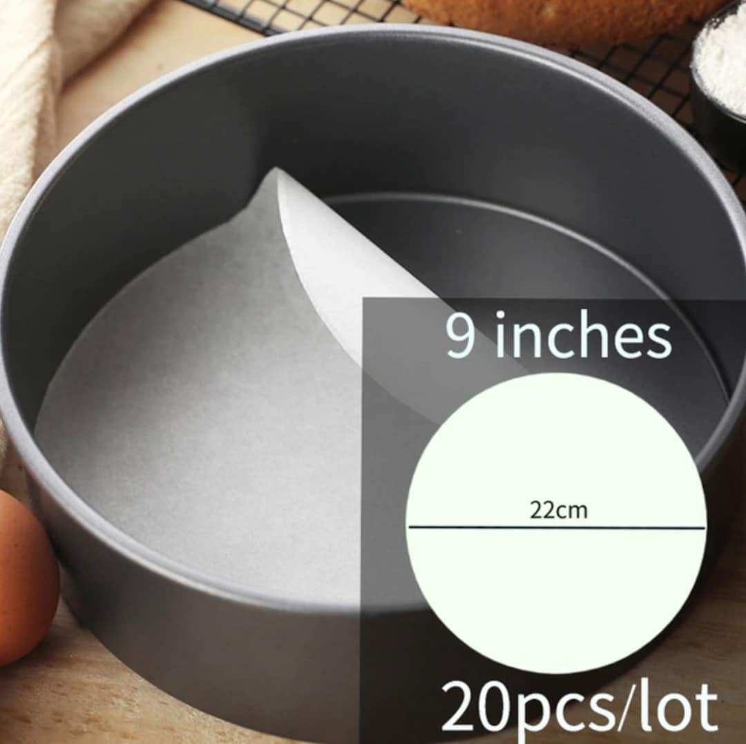 50 Pack 9" Baking Parchment Paper High Quality - Cakes - Boards - Boxes ...
