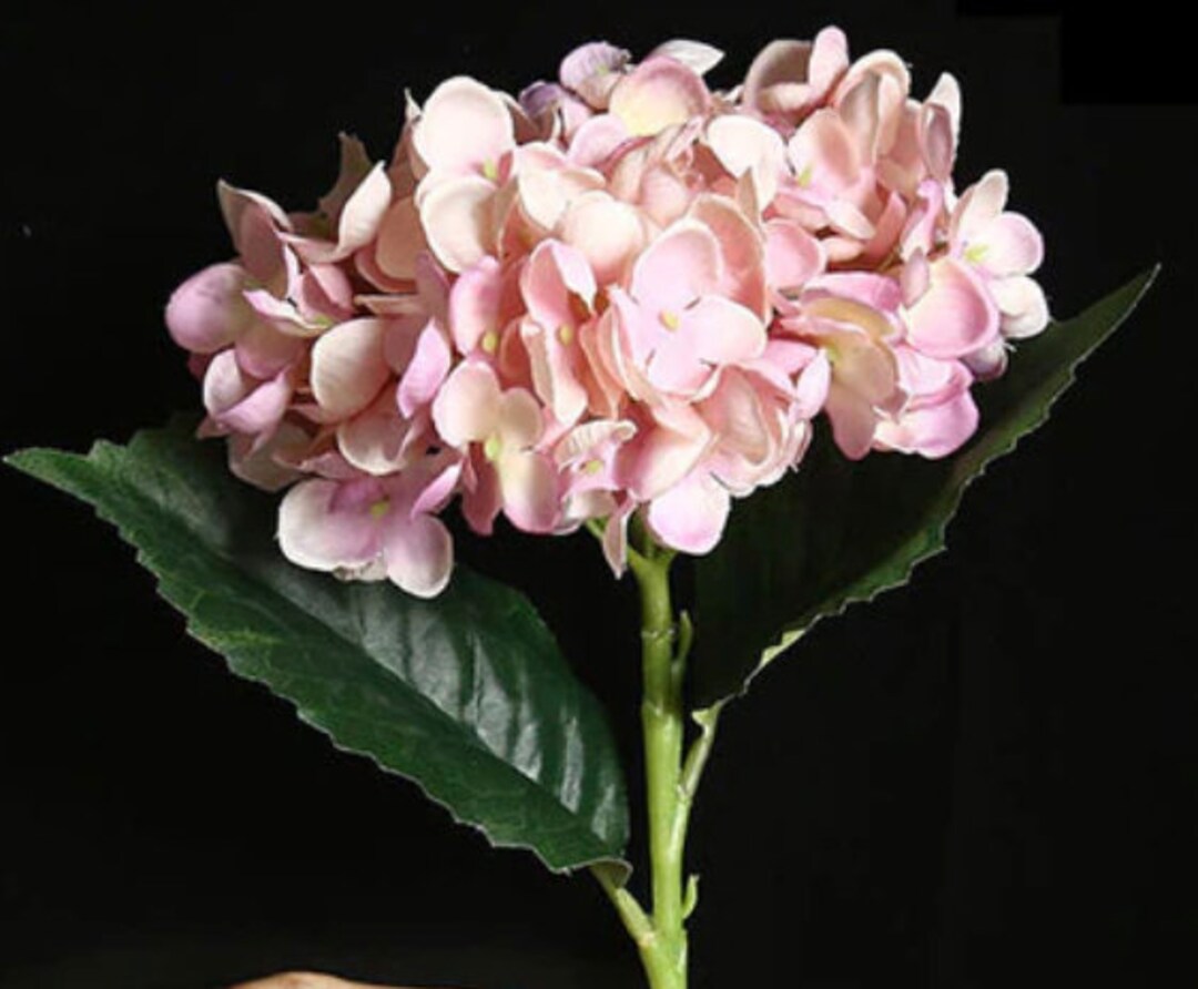 Two-tone Pink Silk Hydrangea Flower Bunch - Cake Accessory - Etsy