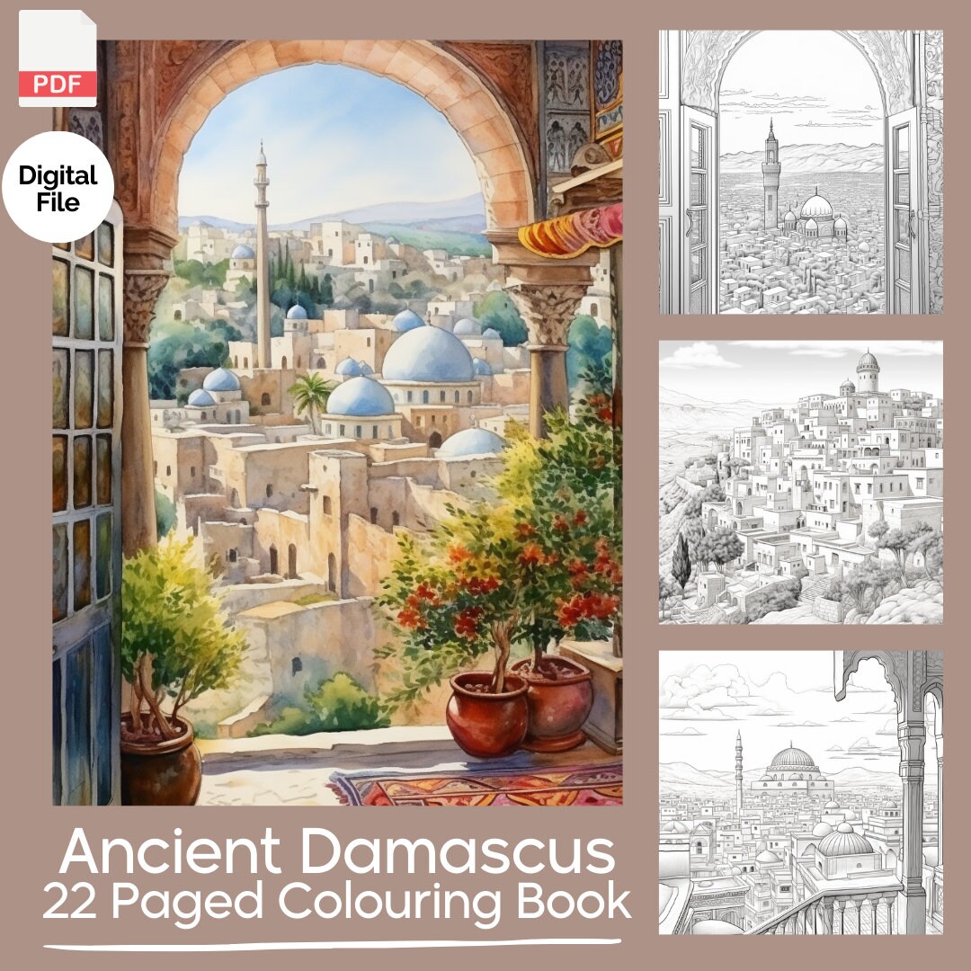 Islamic Muslim Themed Colouring Book for Adults - Etsy