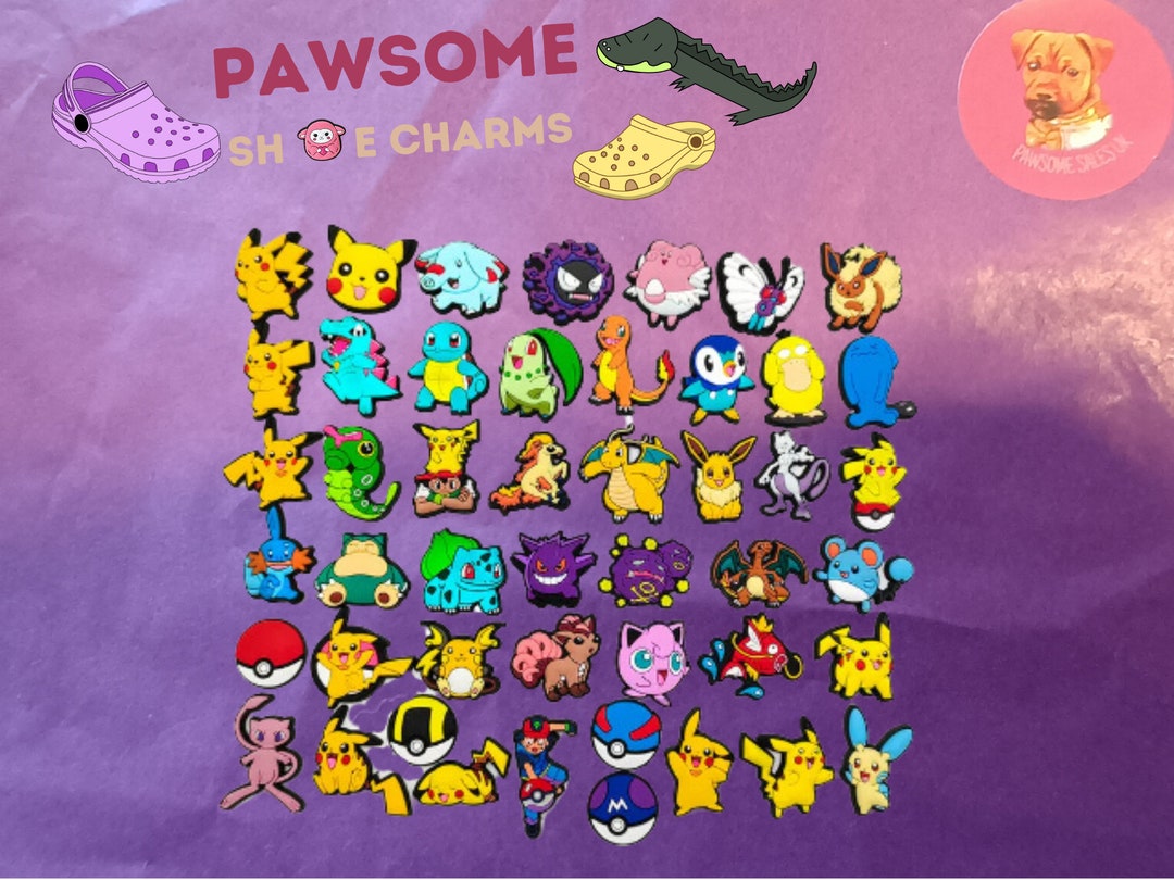 Pokemon Croc Charms Decorations Gifts - Etsy