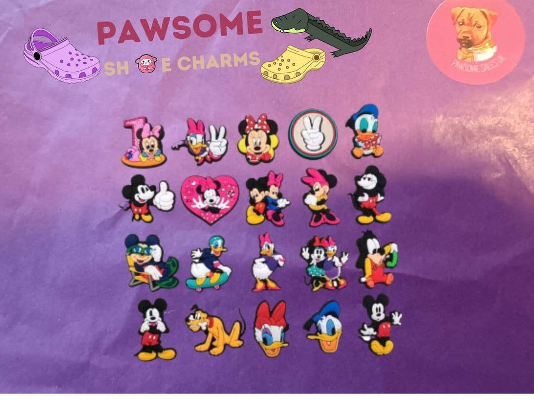 Disney Mickey Minnie Mouse Clubhouse Pluto Croc Charms Decorations - Etsy