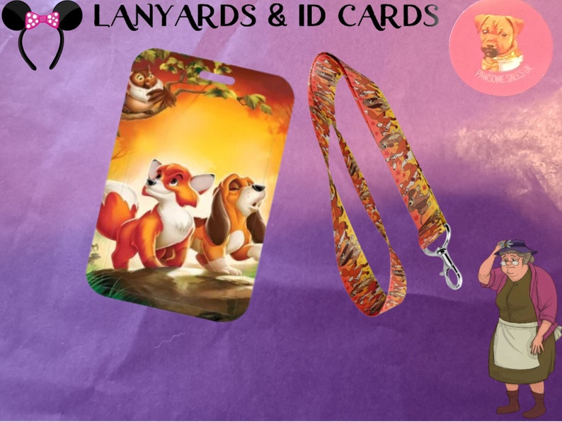 Disney ID Card Holder Disney Badge Holder Tarzan Ratatouille, Character ...